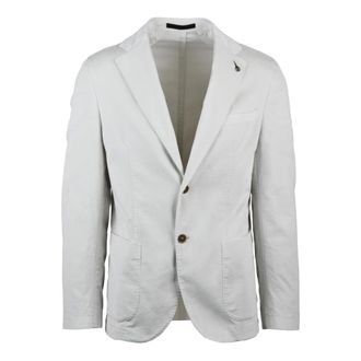 Paoloni Homme, Vestes, Blanc, Taille: M Giacca in Velluto