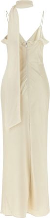 Rotate Slip Dress with Scarf Detail Dress - Ivory