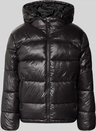 Review Gl&auml;nzende Steppjacke mit Kapuze und Rei&szlig;verschlusstaschen