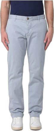 Blauer Pantalon Chino en Coton Stretch - Homme - Pantalons - Bleu - Taille: W36
