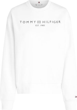 Tommy Hilfiger Sweatshirt f&uuml;r Damen, Baumwollmischung, Regul&auml;r (Aufgehelltes Wei&szlig;)