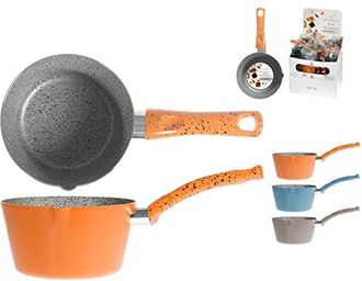 hOme Home Mediterrane konische Auflaufform mit Antihaftbeschichtung, 1 Griff, 16 cm, Vinyl, Standard, Medium