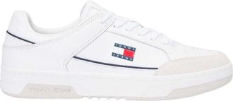 Tommy Jeans Sneaker f&uuml;r Herren, Leder, Cupsohle (Wei&szlig;)