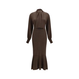 Jacquemus La Robe Maille Losange - - Dresses - Damen - Braun - XS