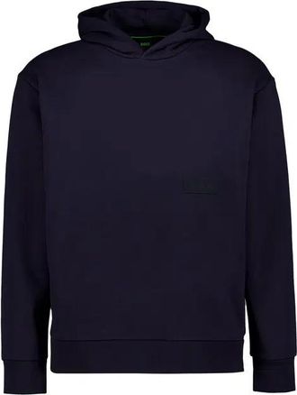 HUGO BOSS Herren Hoodie blau unifarben