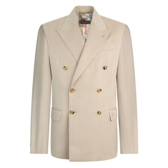 Billionaire Boys Club Blazer crois&eacute; Dandy Fit - Homme - Vestes - Beige - Taille: XL