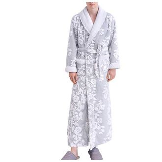 Generic Pyjama Homme Hiver Pyjama Polaire Homme dHiver Port&eacute; Ext&eacute;rieur avec Poches Ensemble Chaud Id&eacute;al pour la Maison ou Les Soir&eacute;es Relax