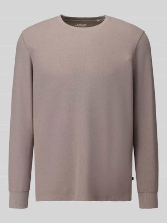 s.Oliver Red Label Regular Fit Langarmshirt aus reiner Baumwolle