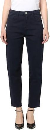 JOPHY & CO. Pantalon femme avec cinq poches en coton élastique (cod.1372), bleu foncé, XL
