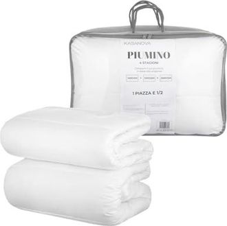 KASANOVA 1 Bettdecke, halbquadratisch, 4 Jahreszeiten, 350 g/m², weiß, Polyester