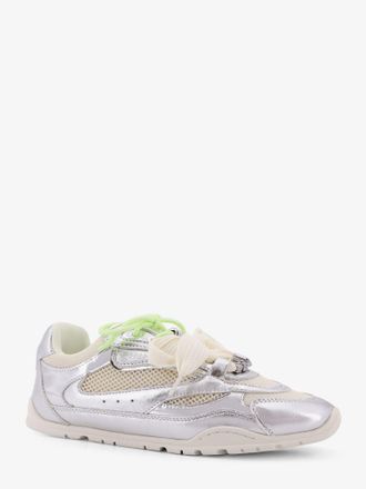 Pinko Womens Sneakers Yulia Silver Leather Trainers