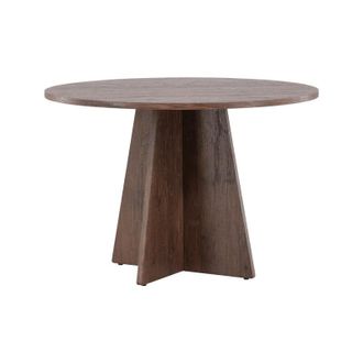Paris Prix Table &agrave; Manger Ronde Bootcut 110cm Marron
