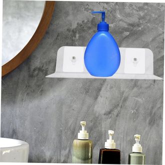 Soimiss 2 Stück Teiliges Transparentes Wandregal ohne Bohren Stabiles Schwebendes Aufbewahrungsboard für Badezimmer und Küche Vielseitiges Regal für Kleinteil