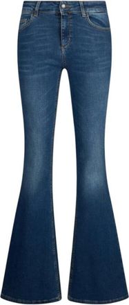 Liu Jo Femme, Jeans, Bleu, Taille: W28 Jean &Eacute;vas&eacute; avec Insert &Eacute;lastique