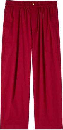 Oltre Femme, Pantalons, Rouge, Taille: 44 FR Pantalon Popeline Court