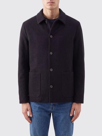A.P.C. A. P.C. Manteau court droit avec col classique et poches plaqu&eacute;es