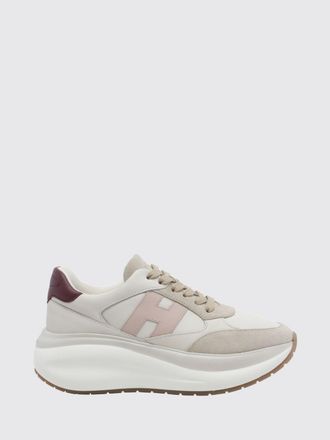 Hogan Baskets Maxi I Active en cuir et su&egrave;de avec logo H et semelle chunky