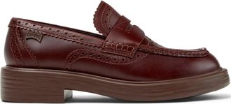 Camper Twins dean smooth penny loafers - Braun