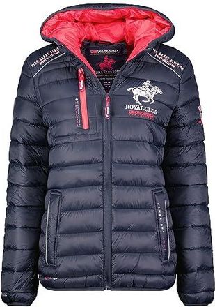 Geographical Norway Brick Lady - Doudoune Chaude Matelassee Capuche Femme Automne Hiver Printemps Ete - Veste Manteau Chaud - Doudounes Manches Longues Blouson - Femmes (