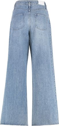 Halfboy Womens Wide-Leg Jeans Denim Cotton