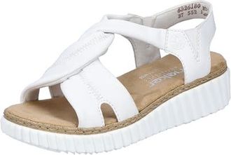 Rieker Sandales pour femme 63261, Blanc., 41 EU