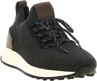 Tod's Merino Wool Knit Sneaker - Black