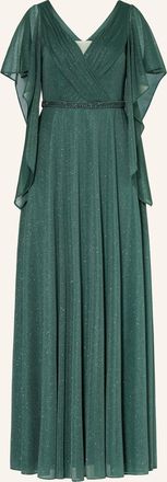 Vera Mont Abendkleid Mit Volants Und Schmucksteinen gruen