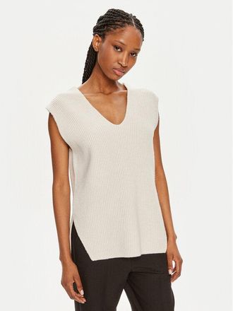 Calvin Klein Pullover K20K207249 &Eacute;cru Regular Fit