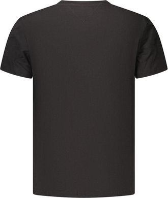 Tommy Hilfiger Logo-Print Cotton T-Shirt - Black