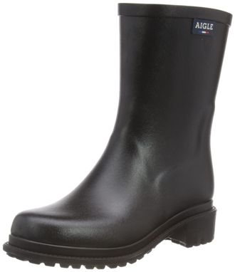 Aigle Damen Fulfeel Mid Gummistiefel, Schwarz, 37 EU