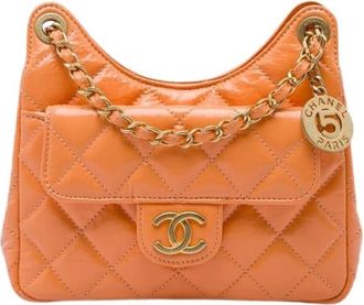 Chanel Pre-owned Quilted Hobo Bag - - Pre-owned - Damen - Orange - ONE SIZE