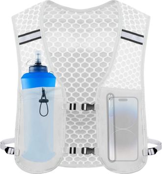 Generico Wasserrucksack für Laufen, Outdoor-Hydrationsweste, Sportpaket, leicht, atmungsaktiv, mit Handytasche, für Männer auf dem Fahrrad