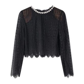 Self Portrait Damen, Blusen & Hemden, Schwarzk, 2XSGr&ouml;&szlig;e