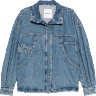 The Attico Femme, Vestes, Bleu, Taille: 34 FR Pocket Collared Jacket