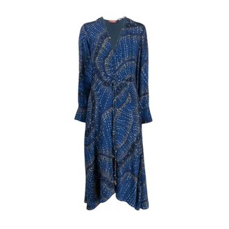 Altuzarra Beerenblaues Seiden-Midi-Kleid - - Dresses - Damen - Blau - XL