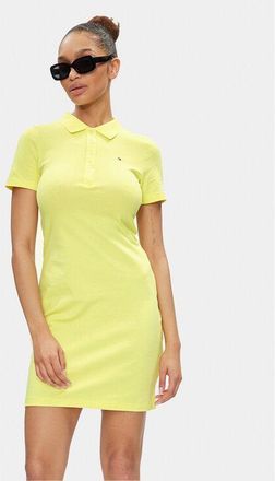 Tommy Hilfiger Kleid f&uuml;r den Alltag 1985 WW0WW37853 Gelb Slim Fit