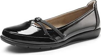 Dream Pairs Ballerines Femme Élégante Chaussures Plates Classique avec Lanières Croisées Confortables Noir-Pat SDFA2361W-NEW-E Taille 36 (EUR)