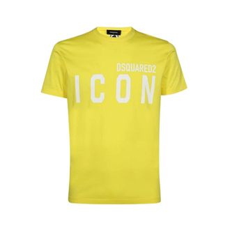 Dsquared2 Basic T-Shirt - - Tops - Herren - Gelb - XL
