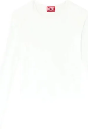 Diesel T-shirt &agrave; manches longues fronc&eacute; - Femme - Tops - Blanc - Taille: 40 FR