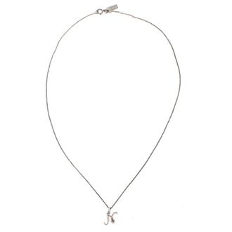 La M&ocirc;me Bijou Crystal N Pendant Silver Necklace