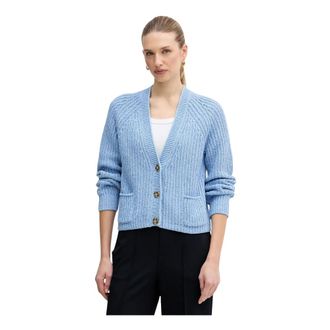 Oui Damen, Strickwaren, Blau, MGr&ouml;&szlig;e