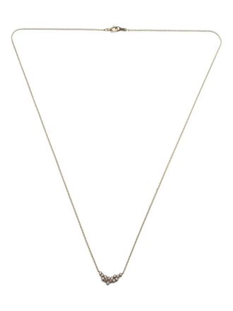 Isamu Noguchi 14K white gold Cluster diamond necklace - Or