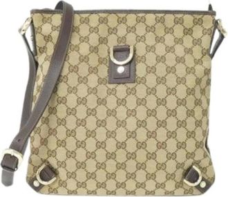 Gucci unisex, Pre-owned, Beige, Taille: ONE Size Sac bandouli&egrave;re en toile Pre-owned