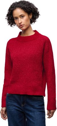 Street One Damen 3017012 Softer Chenille Pullover, Racing red, 40