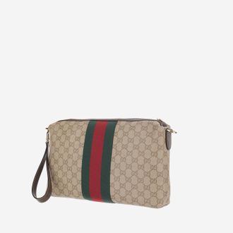 Gucci Unisex Shoulder Bag Medium Gg Beige Cotton