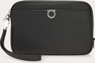 Ferragamo Herren Gancini Herrentasche Schwarz
