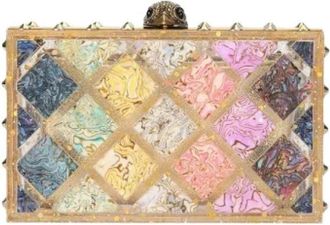 Kurt Geiger Femme, Sacs, Multicolore, Taille: ONE Size Crystal Quilt Box