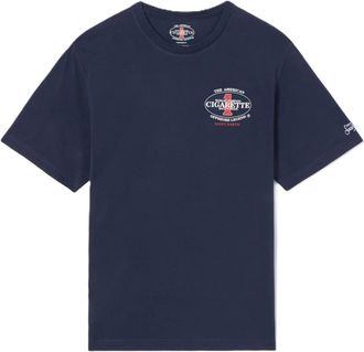 MC2 Saint Barth Homme, Tops, Bleu, Taille: M Portland Cotton T-Shirt