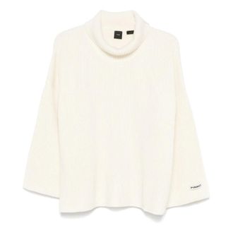 Pinko Wei&szlig;er Kaschmir-Wollpullover im Casual-Stil - - Knitwear - Damen - Wei&szlig; - M