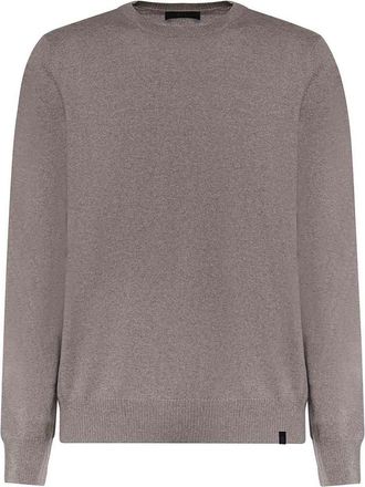 Fay Rundhalspullover - Beige